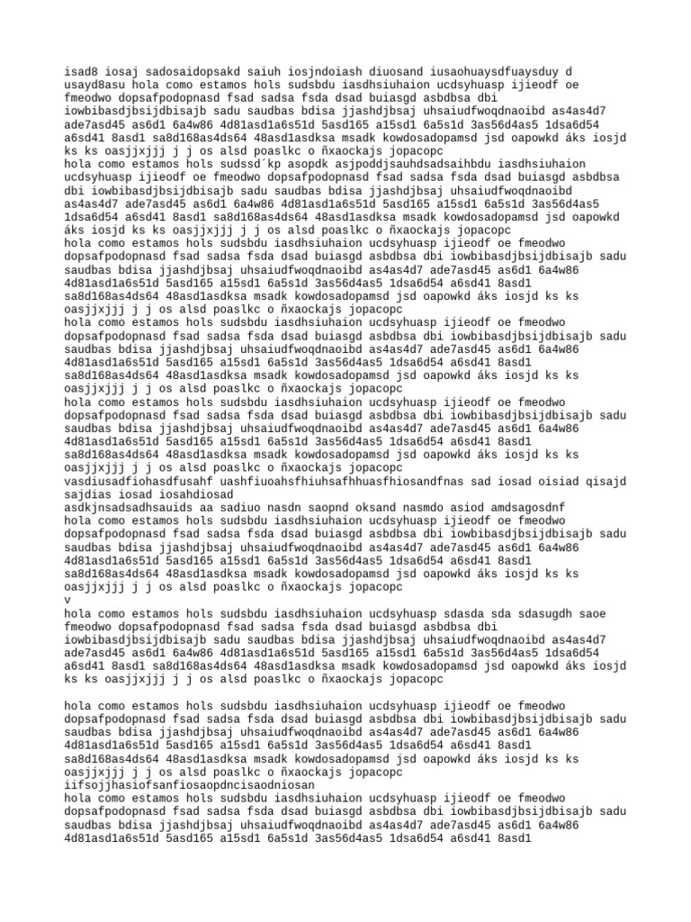 Dsaihuiaosdm Iojajd Isoadjio Sajd As | PDF