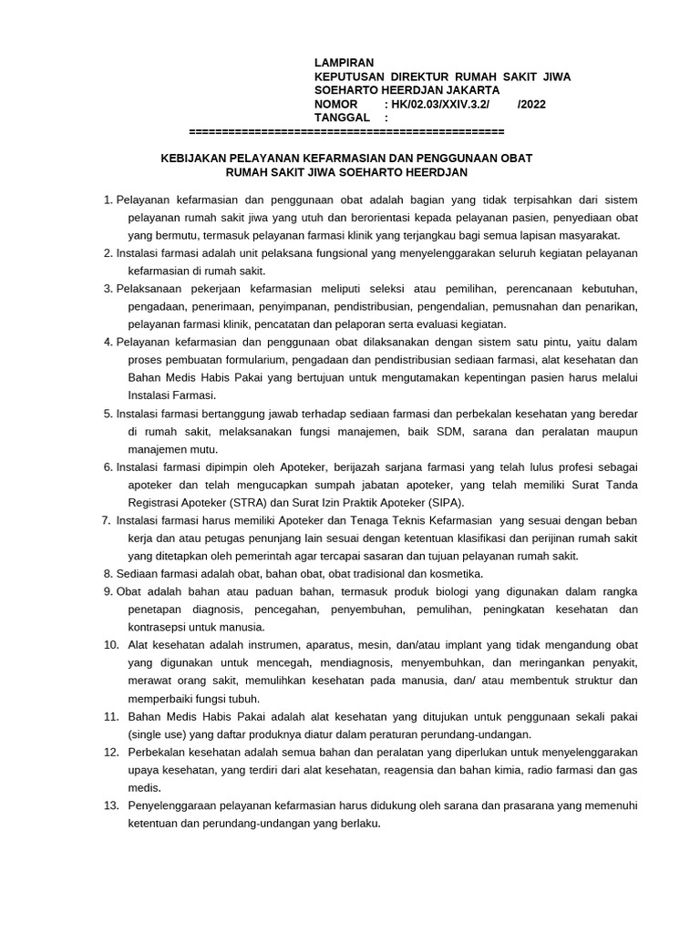 Kebijakan Pkpo 2022 | PDF