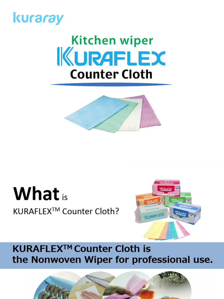 KURAFLEX Counter Cloth presentation | PDF | Textiles | Nonwoven Fabric