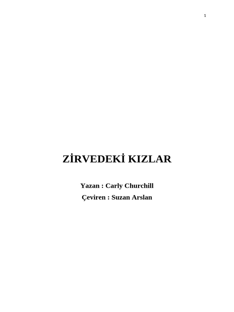Zirvedeki K-Zlar Text | PDF