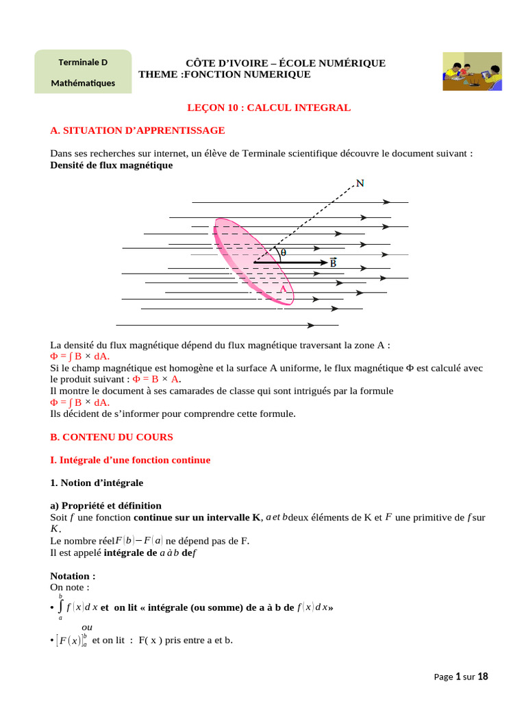 Cours sur les intégrales en terminale | PDF | Intégral | Géométrie