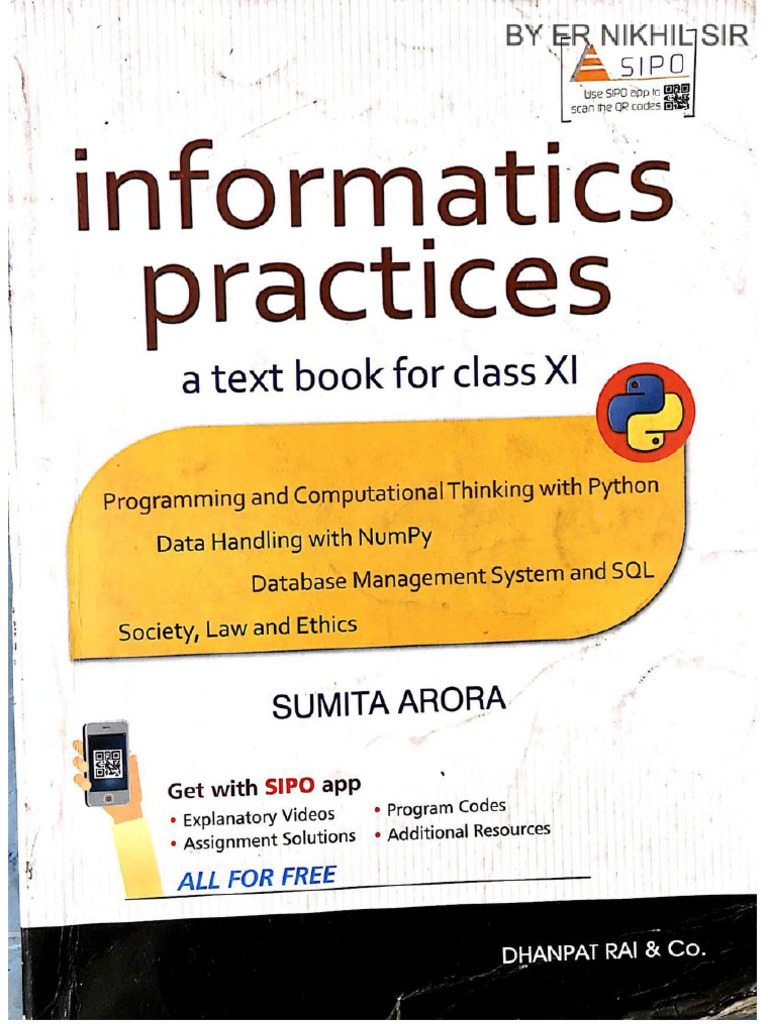 Toaz - Info Information Practices Ip Class 11 Sumita Arora Full Book High Quality PR | PDF