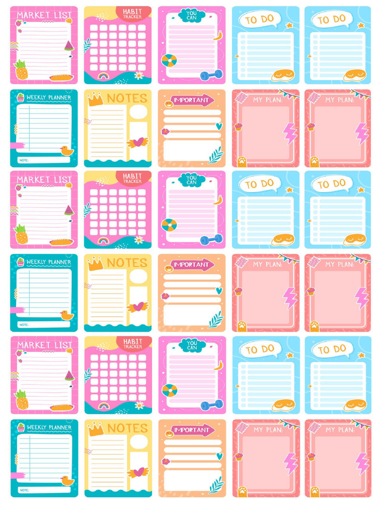 notepads cutiee | PDF
