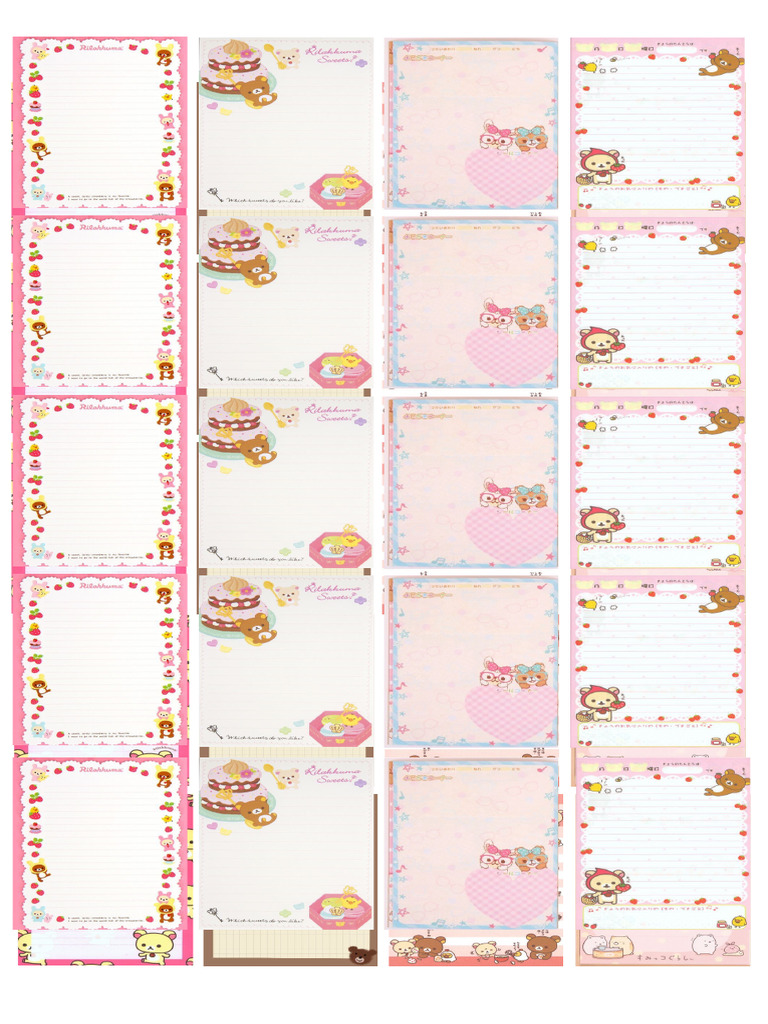 Cute Notepads | PDF