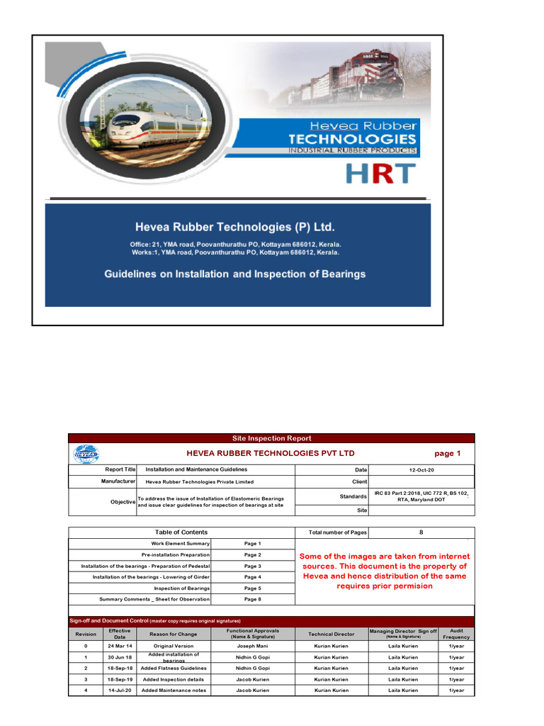 Elastomeric Bearing Installation Guide | PDF | Bearing (Mechanical ...