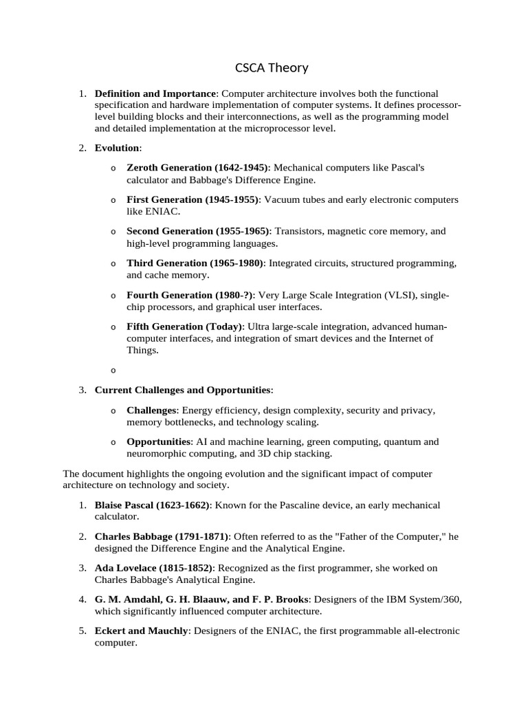 CSCA Theory | PDF | Integrated Circuit | Electronics