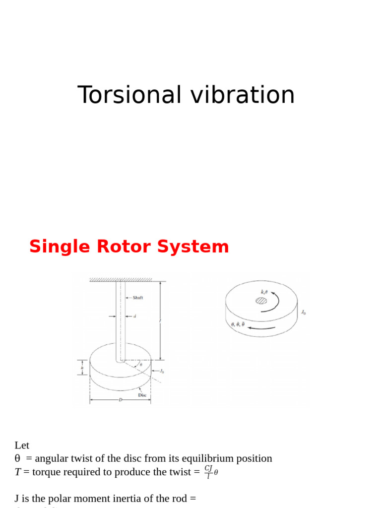 Torsional Vibration 8 | PDF | Oscillation | Torque