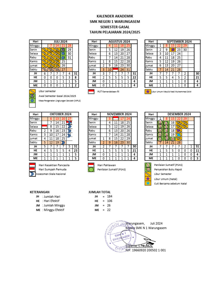 Kaldik 2024-2025 | PDF