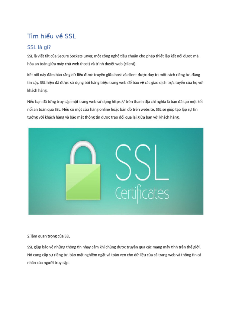 Tìm hiểu về SSL | PDF