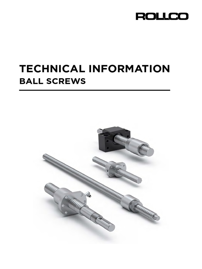 Static Load Calculation for Ball Screws | PDF | Bearing (Mechanical ...