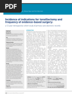Normal Tonsil Size and Grading | PDF | Infection | Immunology