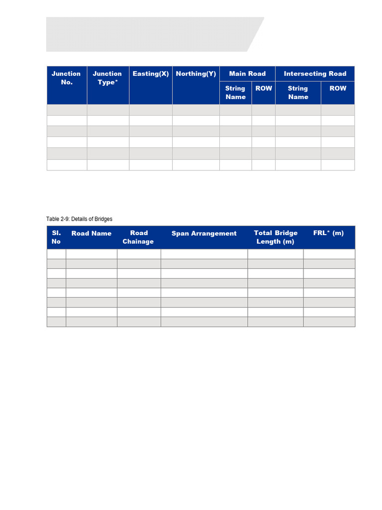 Major and Minor Bridge Specifications | PDF | Transport | Infrastructure