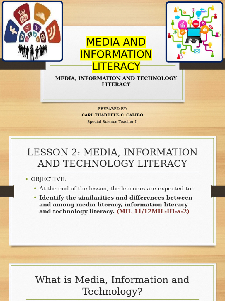 Similarities and Differences Between Media Information and Technology ...