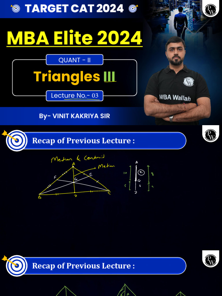 Geometry 03 Class Notes Mba Elite 2024 Pdf Triangle Area 3232