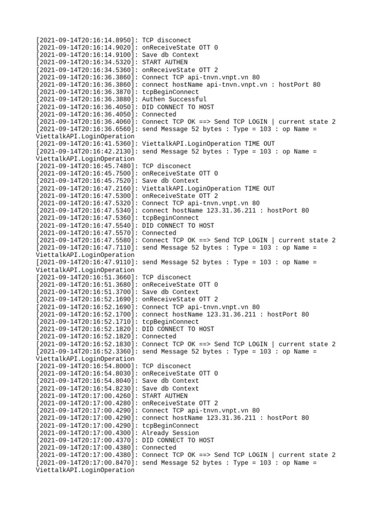 Logfile 0 | PDF | Transmission Control Protocol | Network Socket