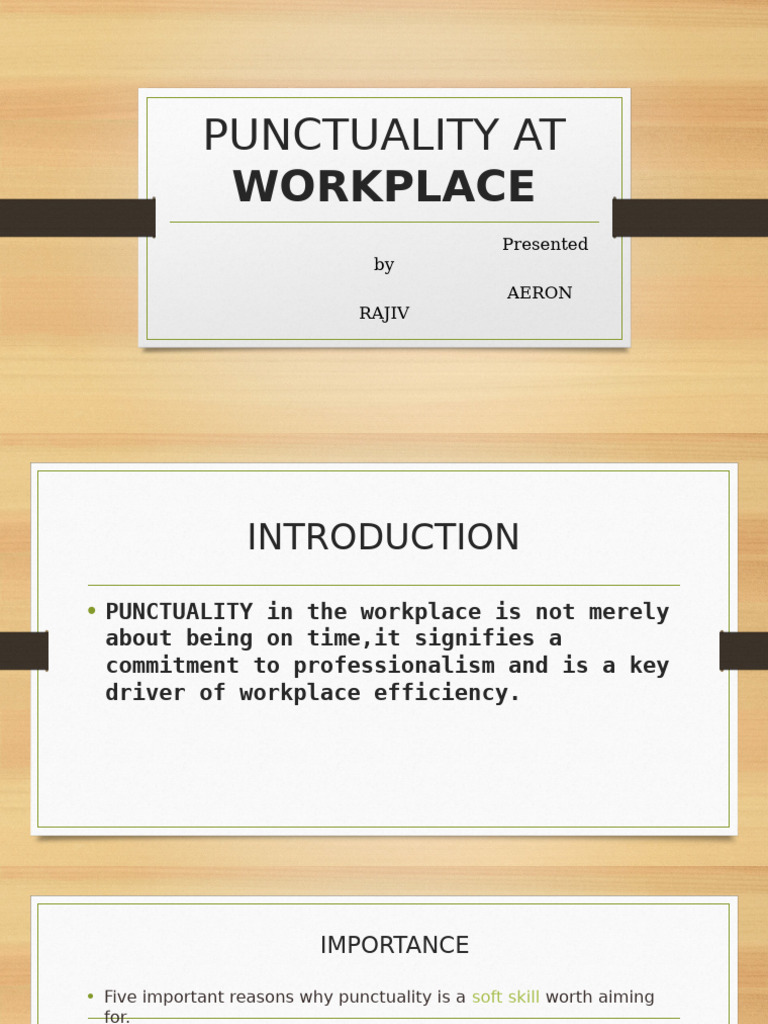 Punctuality at Workplace | PDF | Social Psychology | Psychology