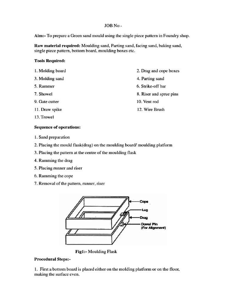 Foundry Single Mould | PDF | Foundry | Building Engineering