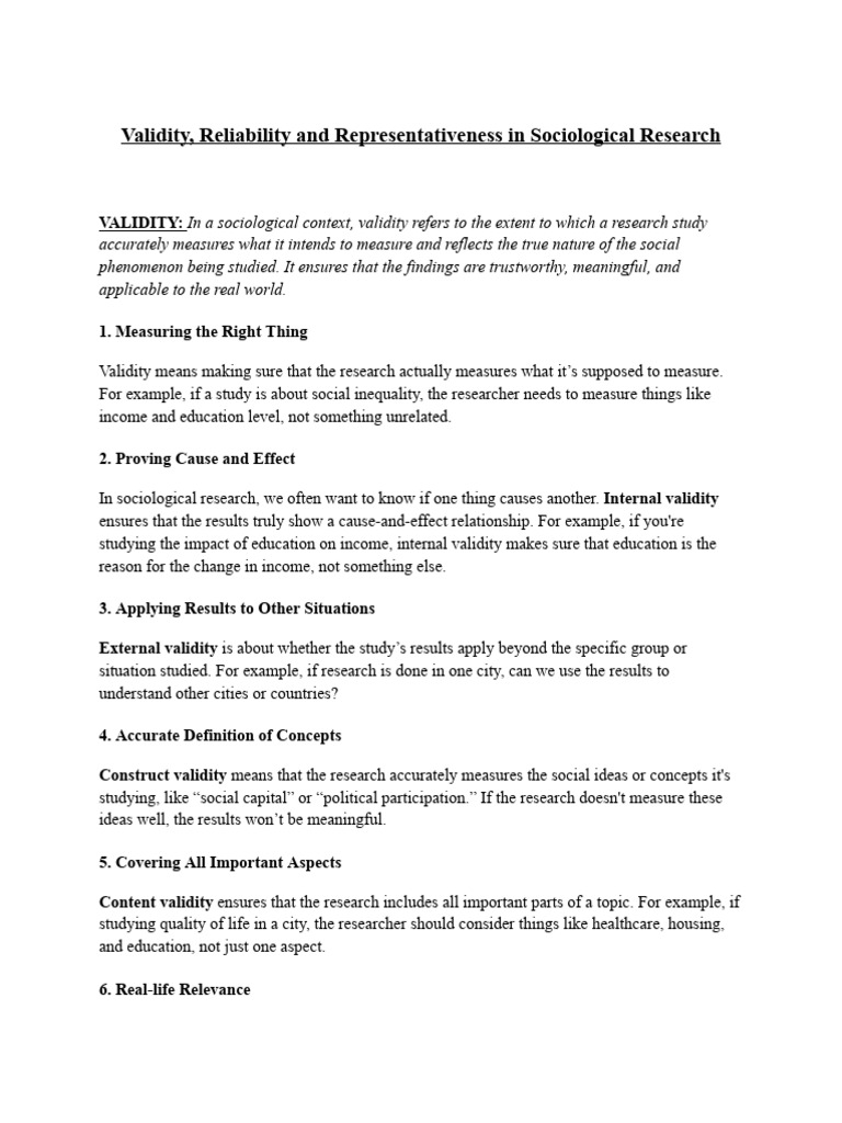 Sociological Research Essentials | PDF | Validity (Statistics) | Sampling (Statistics)