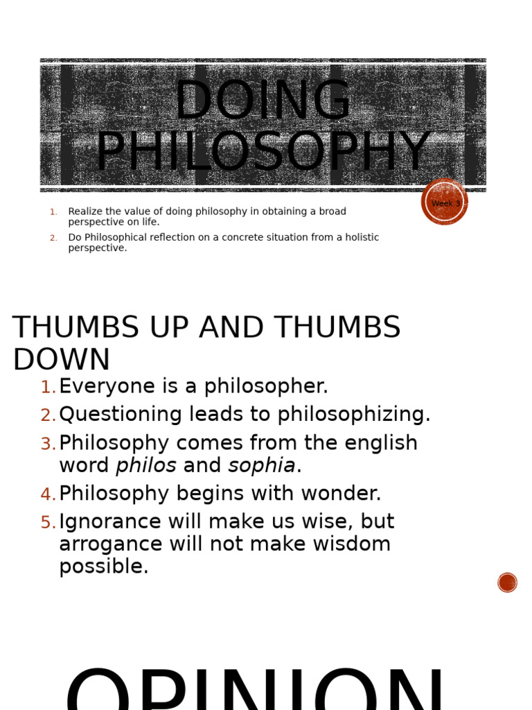 PHILOSOPHY - Doing Philosophy | PDF | Epistemology | Liberal Arts Education