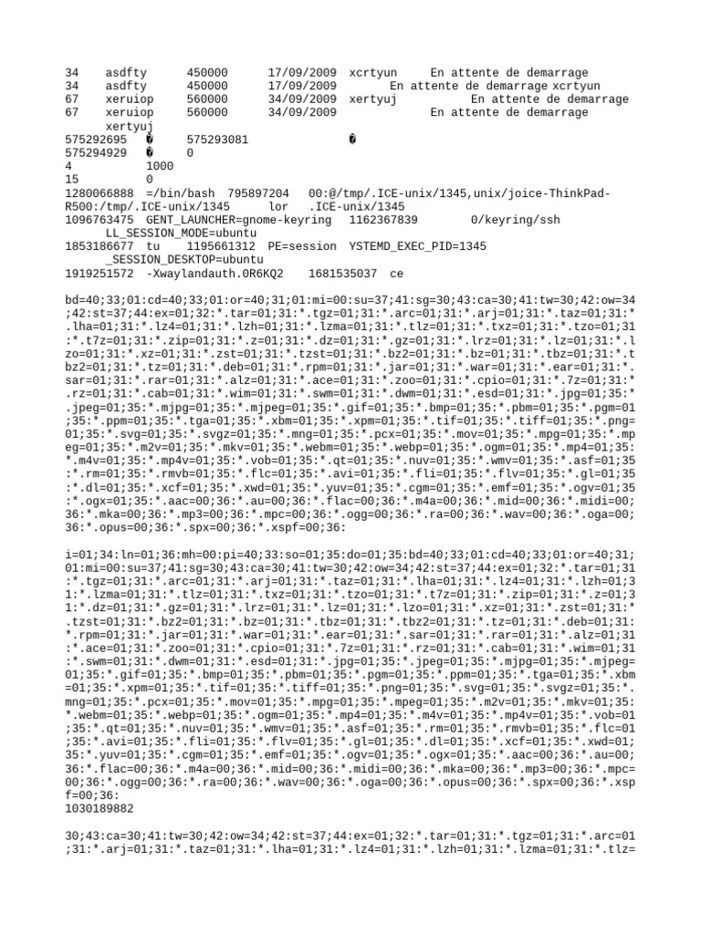 donnees | PDF | Unix | Operating System Technology