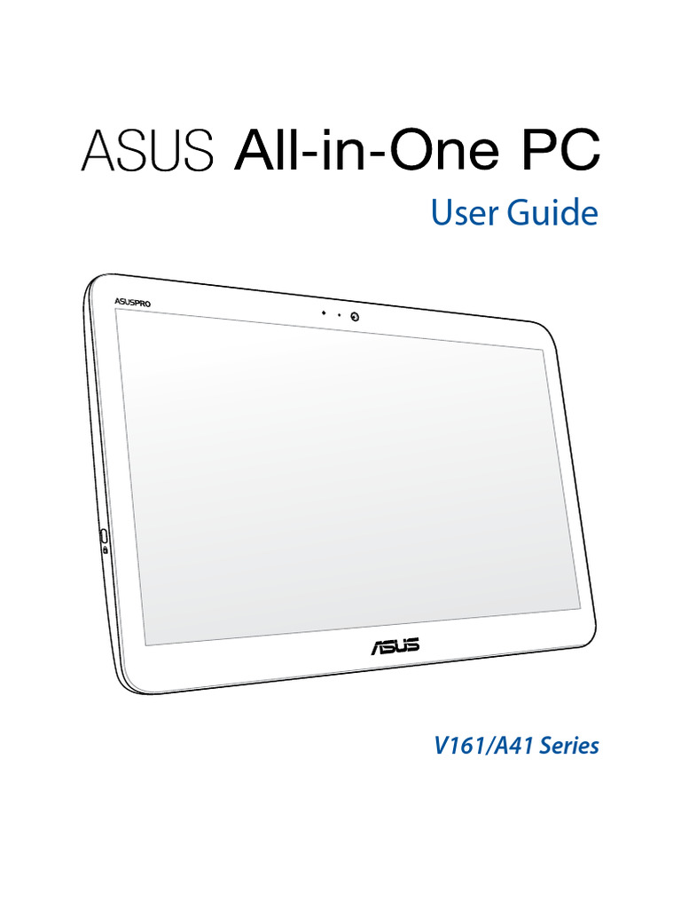 Asus Aio v161 (manual pdf) | PDF | Computer Network | Bios