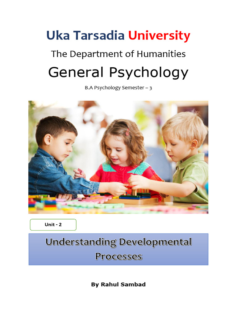 Doc General Ch 3 Final | PDF | Developmental Psychology | Cognitive Development