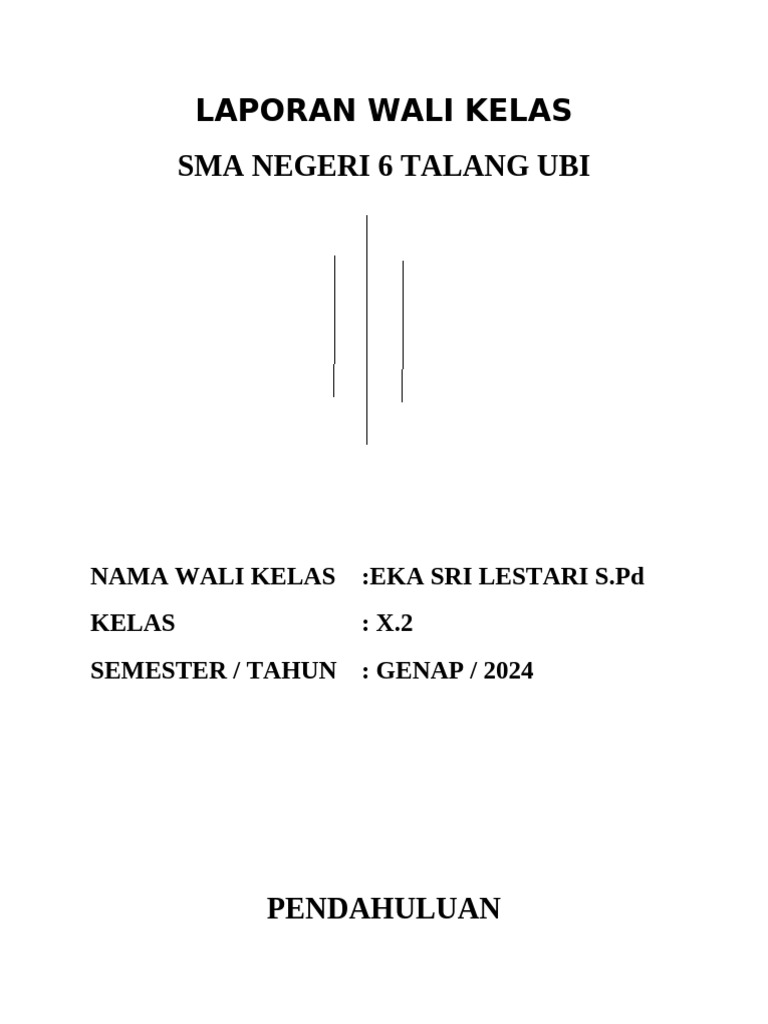 LAPORAN WALI KELAS X.2 | PDF