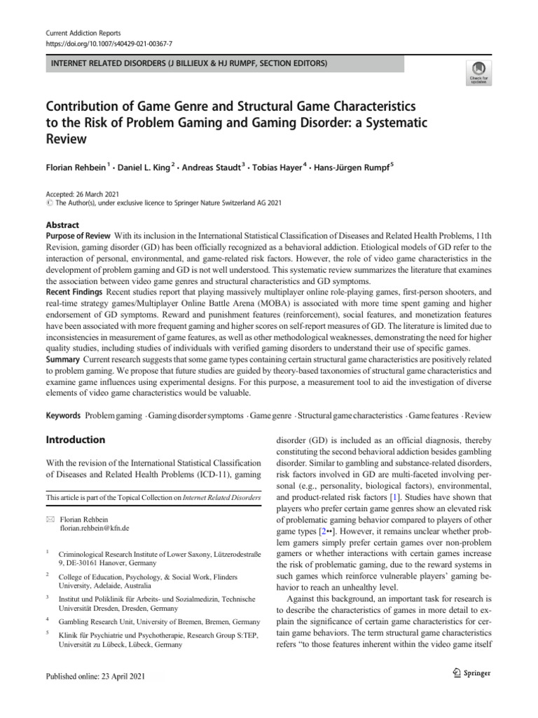 rehbein2021 | PDF | Video Games | Sampling (Statistics)