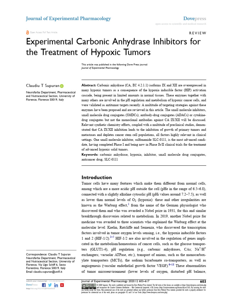 jep-12-603 | PDF | Enzyme Inhibitor | Metastasis