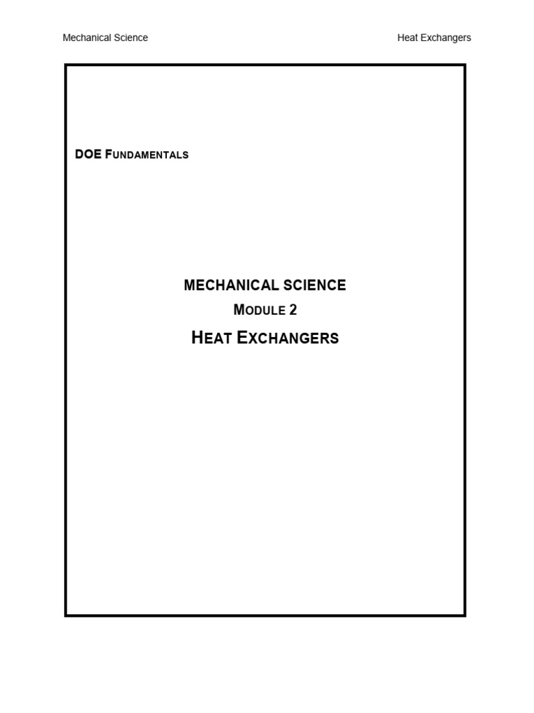 2-Ms-Module 2-Heat Exchangers | PDF | Heat Exchanger | Steam