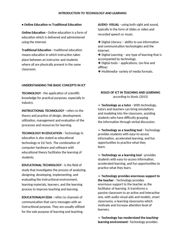 Ped 5 - Technology For Teaching and Learning | PDF | Educational ...