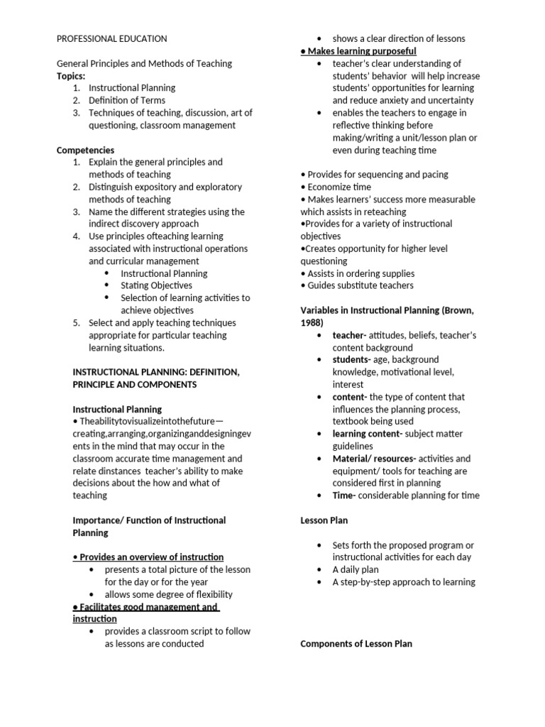 Ped 4 - Methods and Strategies For Teaching | PDF | Learning ...