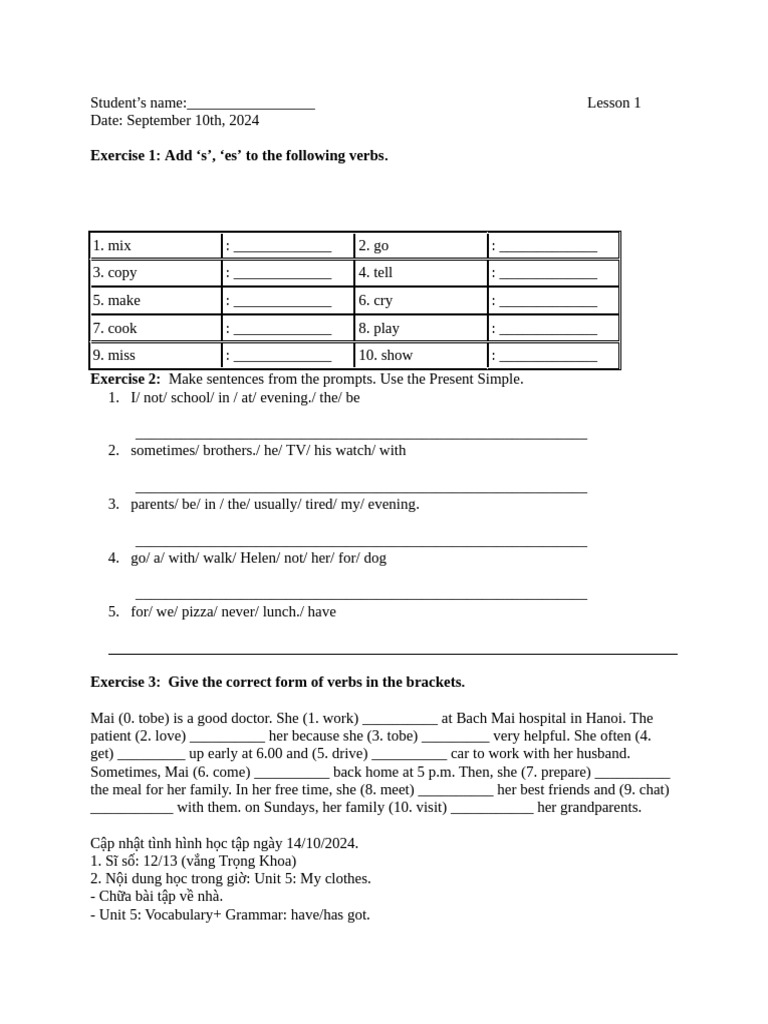 10.09 Lesson 1 Demo Class | PDF