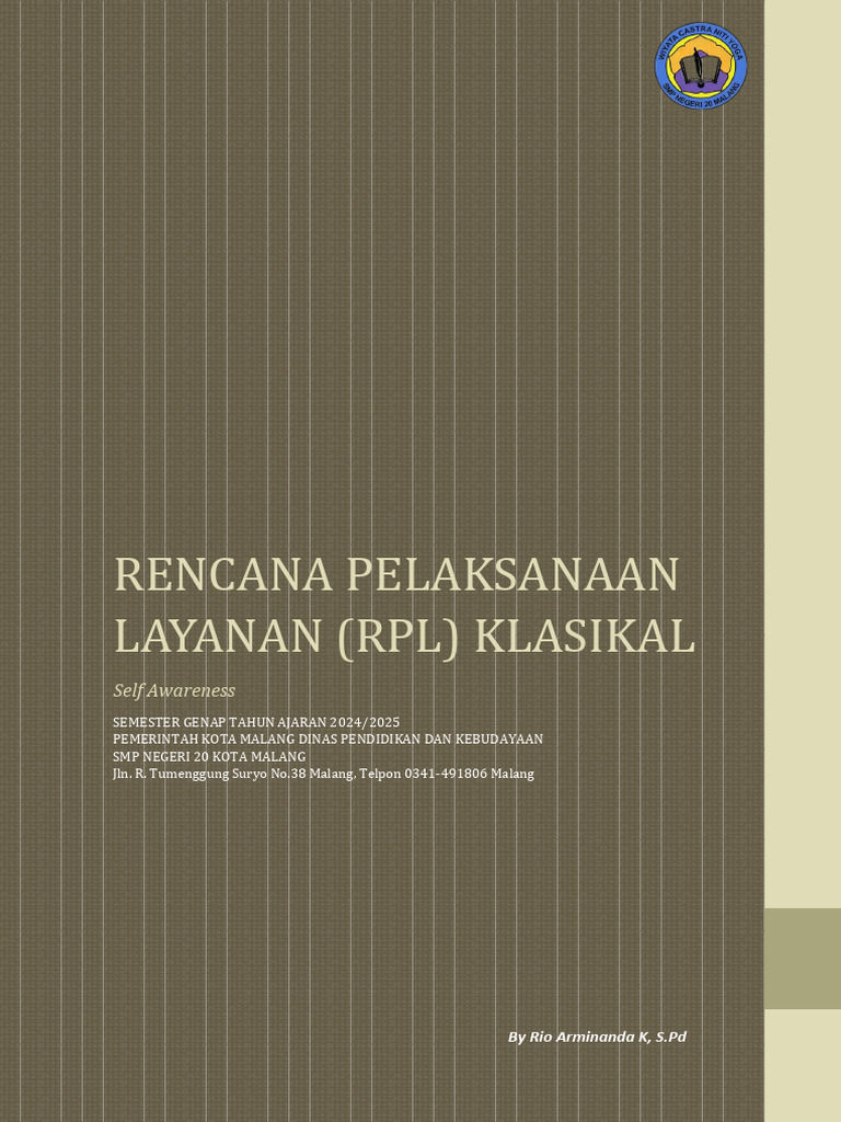 RPL Klasikal SELF AWARENESS | PDF