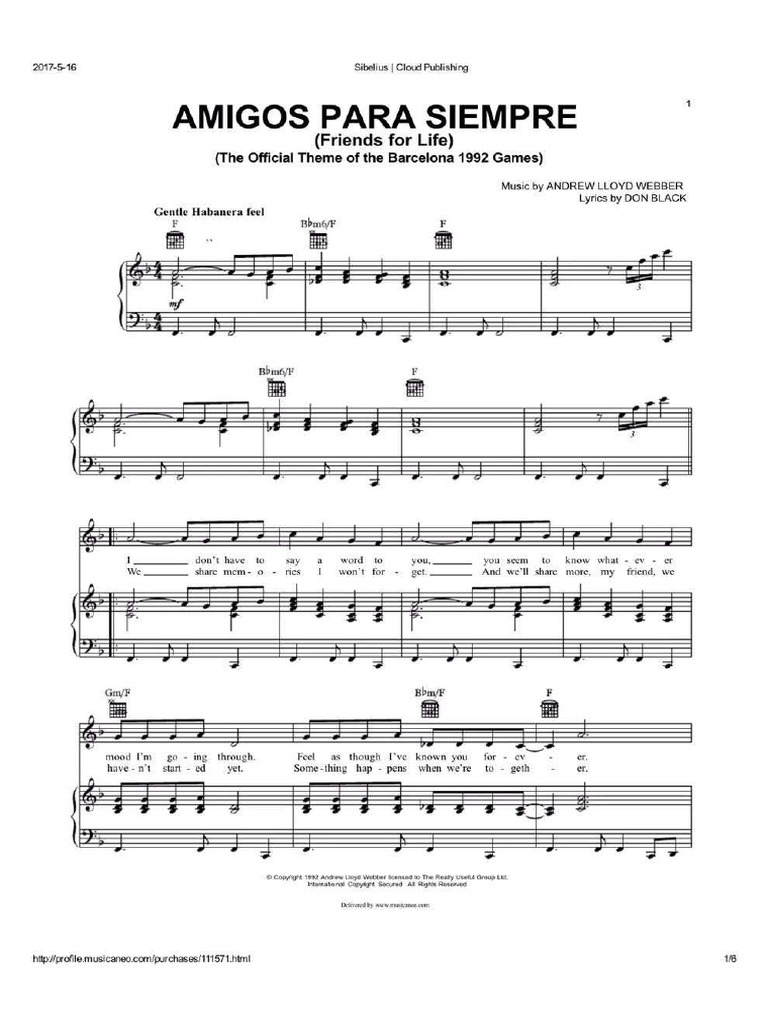 Amigos Para Siempre | PDF