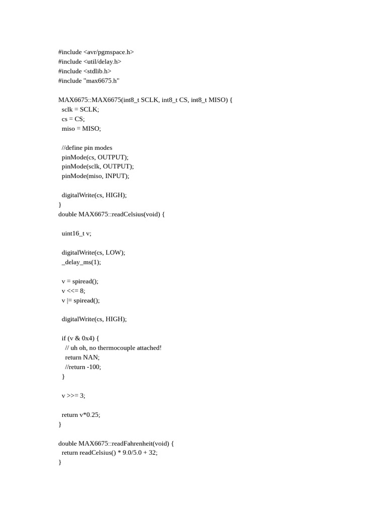Max6675 (CPP) | PDF
