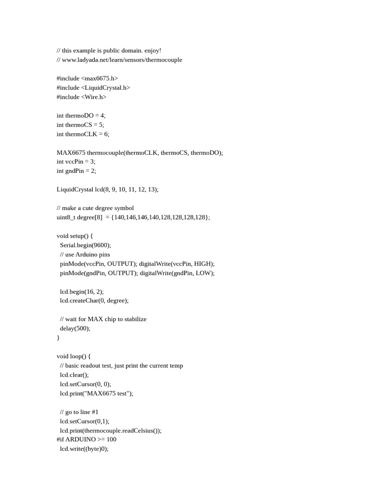 Example Lcdthermocouple (Pde) | PDF
