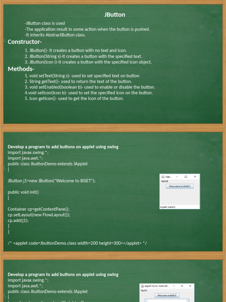 2.2 Swing Components Part-2 | PDF | Computing | Computer Programming