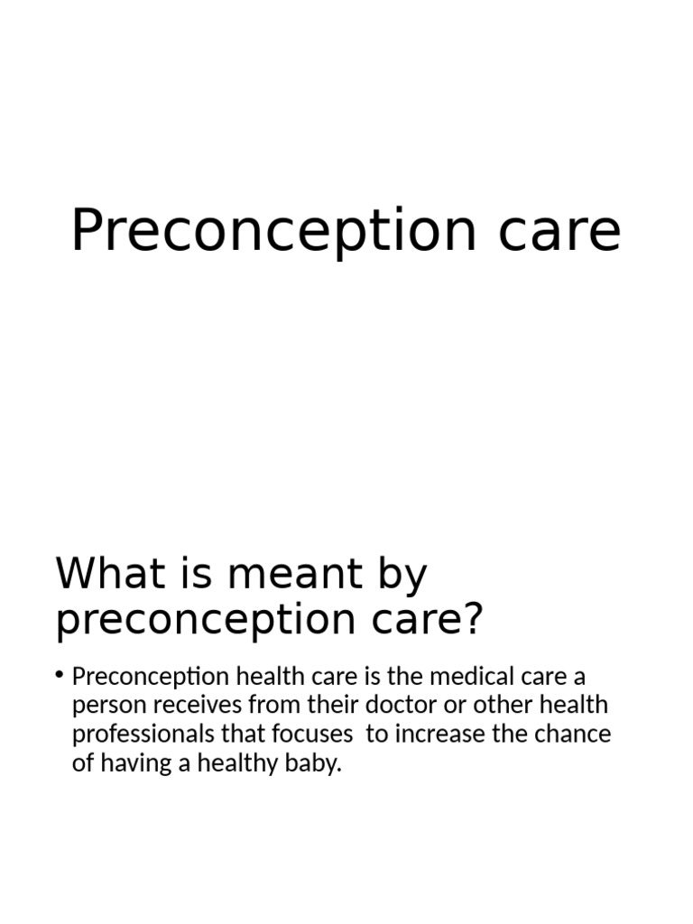 Preconception C WPS Office 1 | PDF