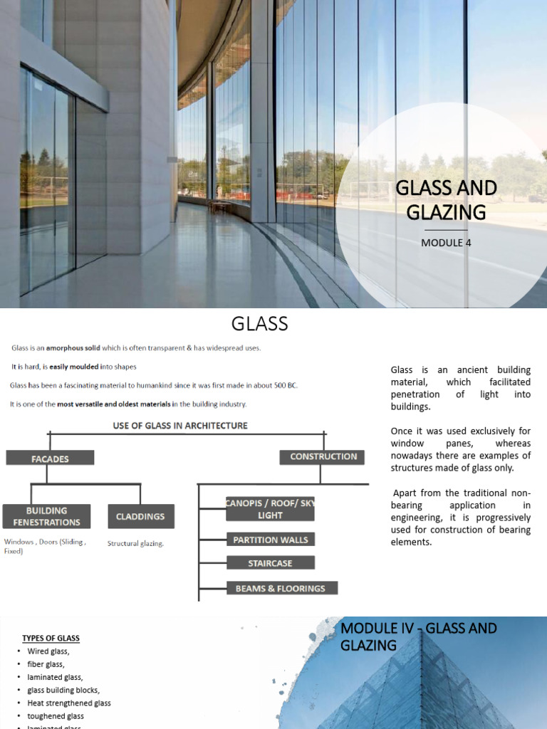 Module 4__Glasses and Glazing | PDF | Glasses | Window