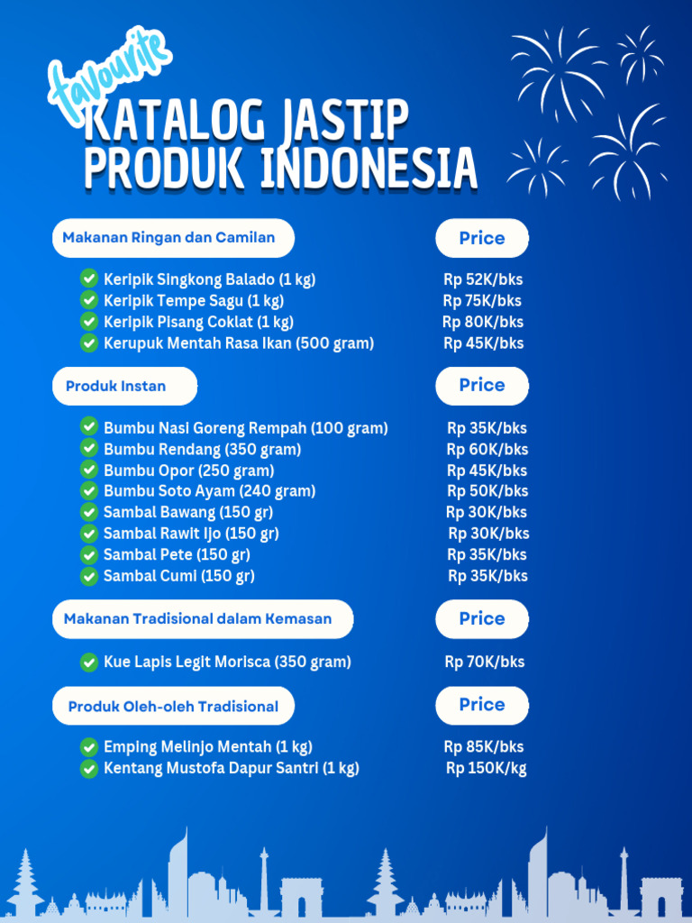 Katalog Jastip Makanan Indonesia | PDF