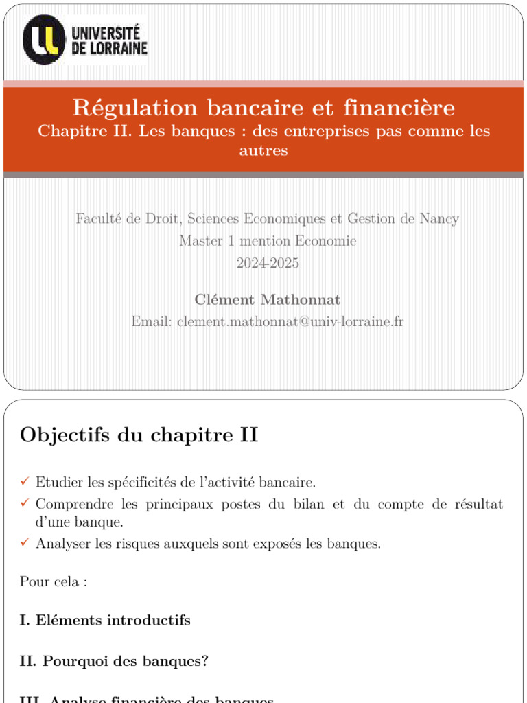 Slides Chapitre II (RBF M1 EEM) | PDF