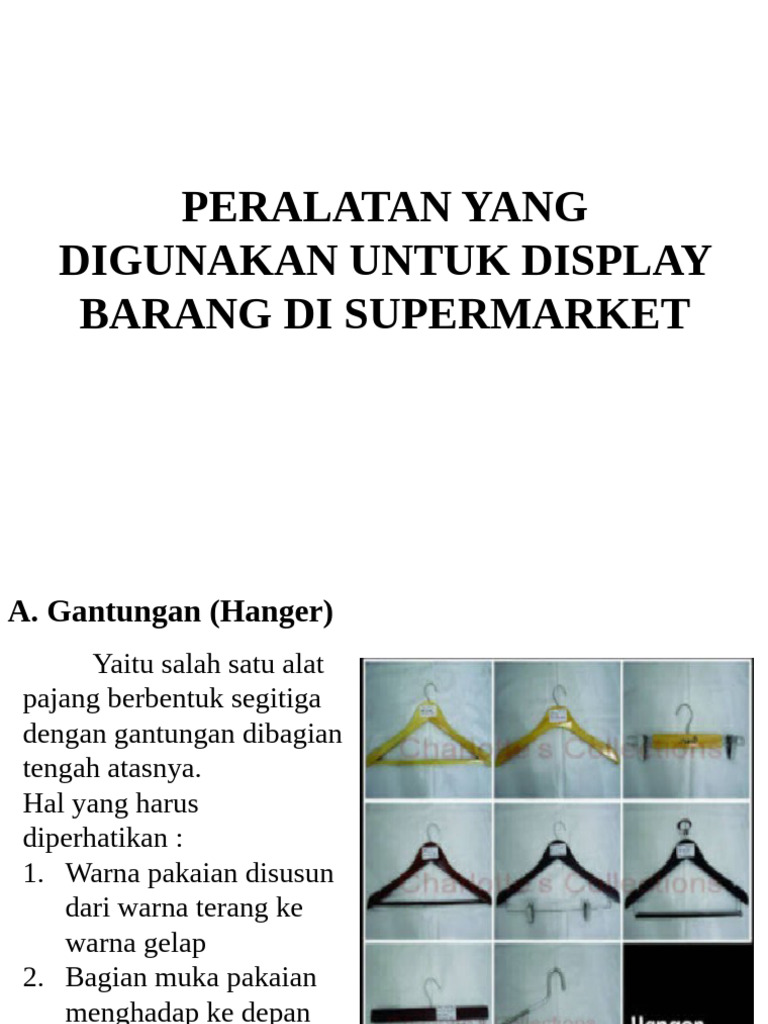 Peralatan Yang Digunakan Untuk Display Barang | PDF