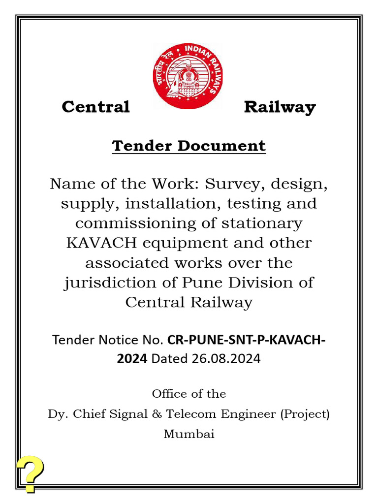 Final Tender Document Kavach Pune | PDF | Limited Liability Partnership ...