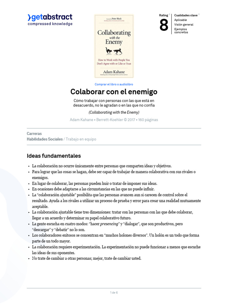 Colaborar Con El Enemigo Kahane Es 32358 | PDF | Nelson Mandela | Sudáfrica