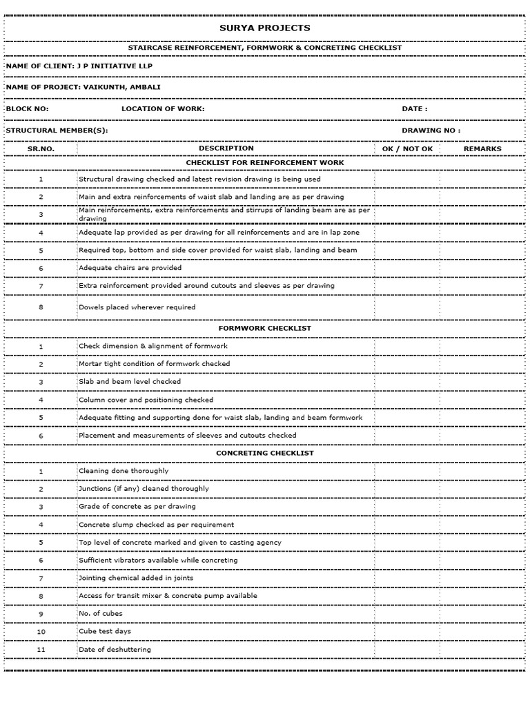 CHECKLIST_STAIRCASE | PDF