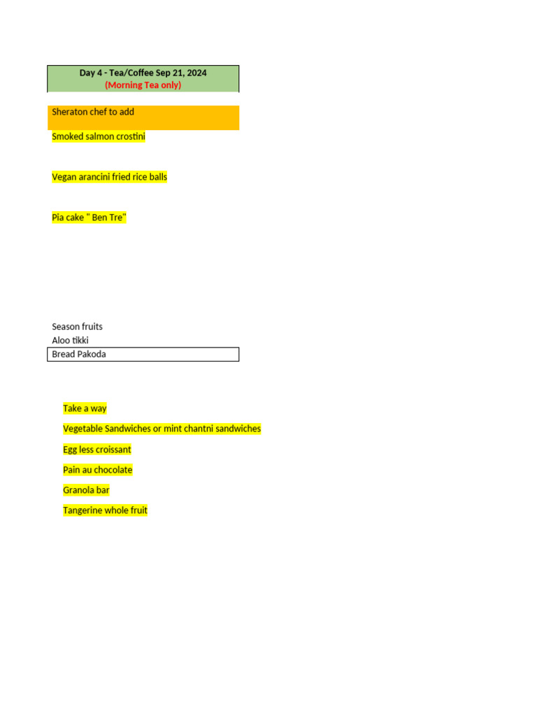 Tea, Coffe, Take Away | PDF