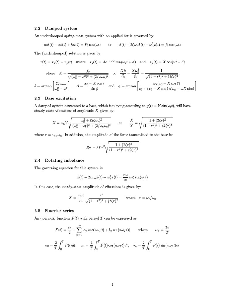 Sumary Formulas | PDF