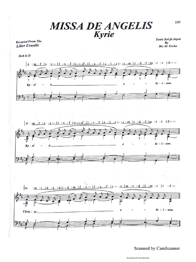Missa de Angelis | PDF