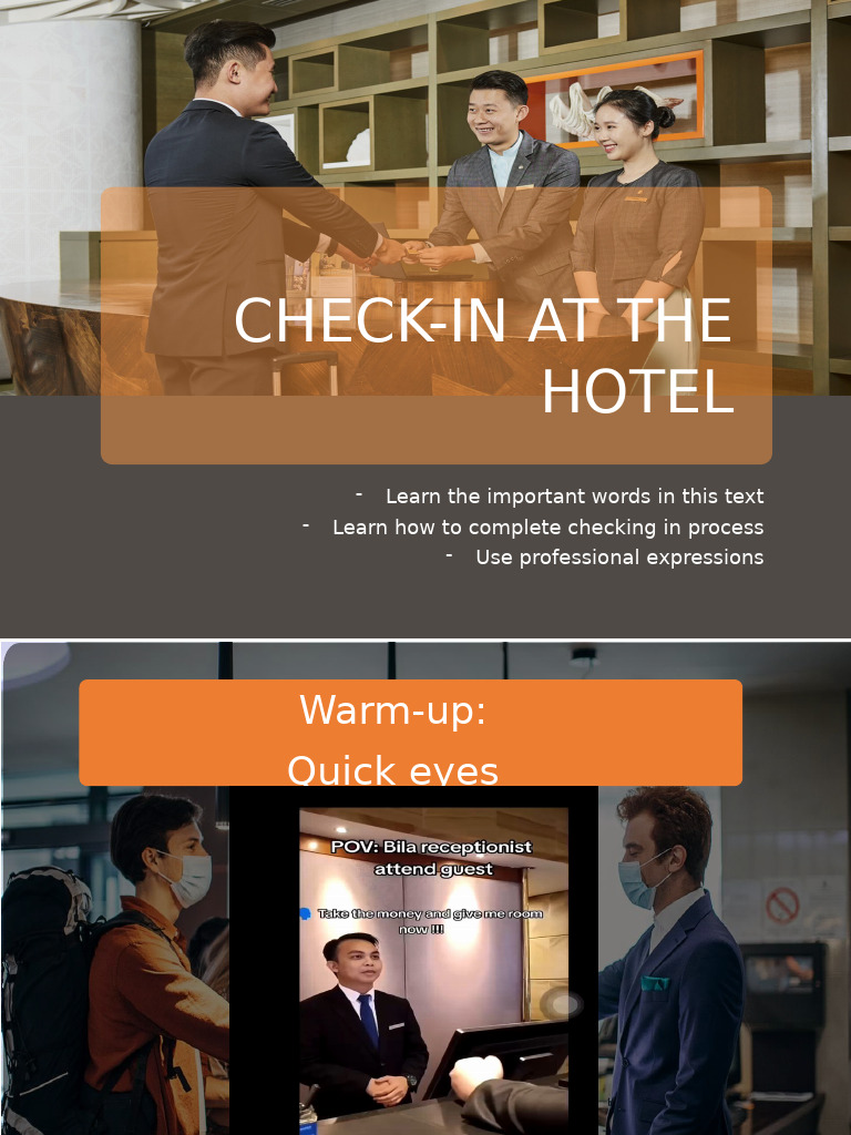 Hotel Check-In Process Overview | PDF